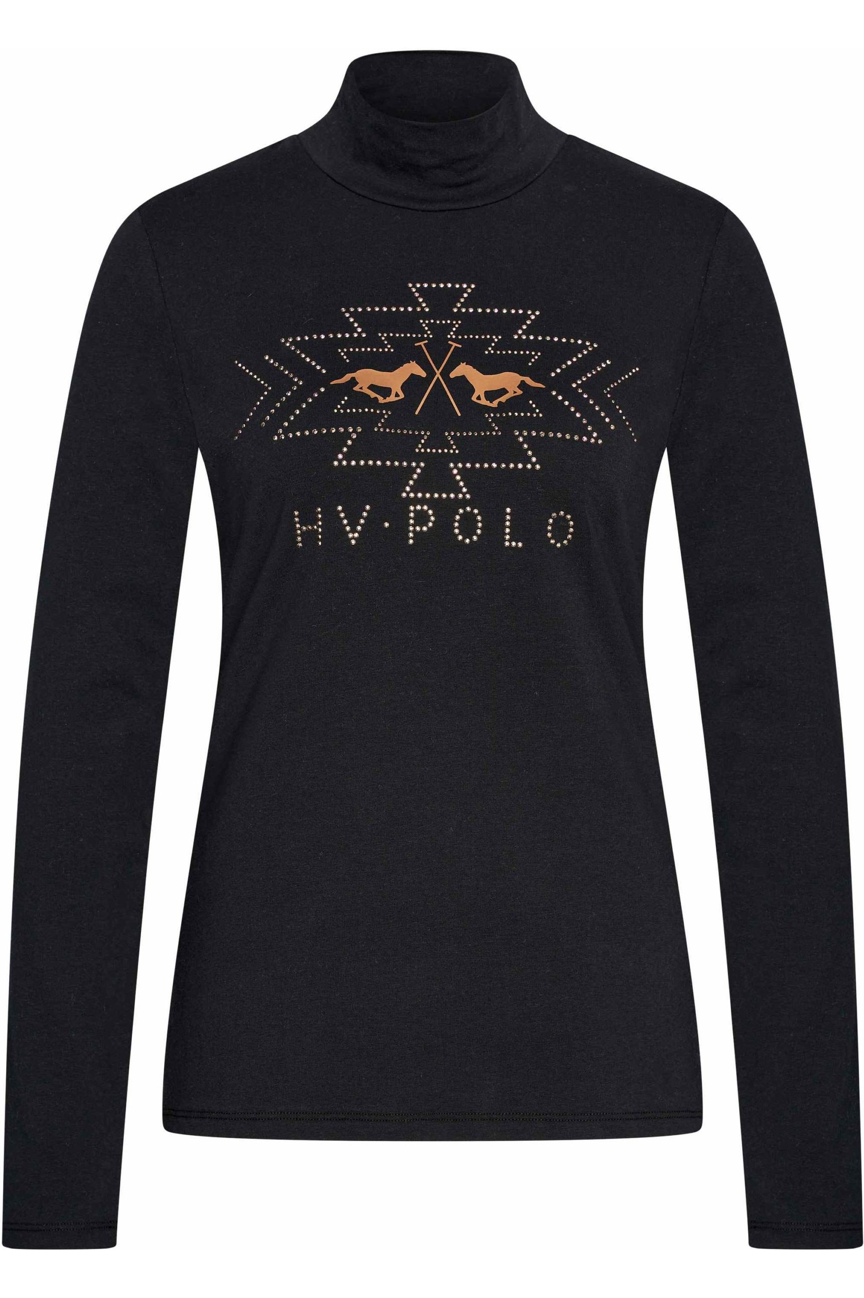 2023 HV Polo Lindsey Turtleneck 0403493451 - Black - Womens - Equestrian Clothing | The Drillshed